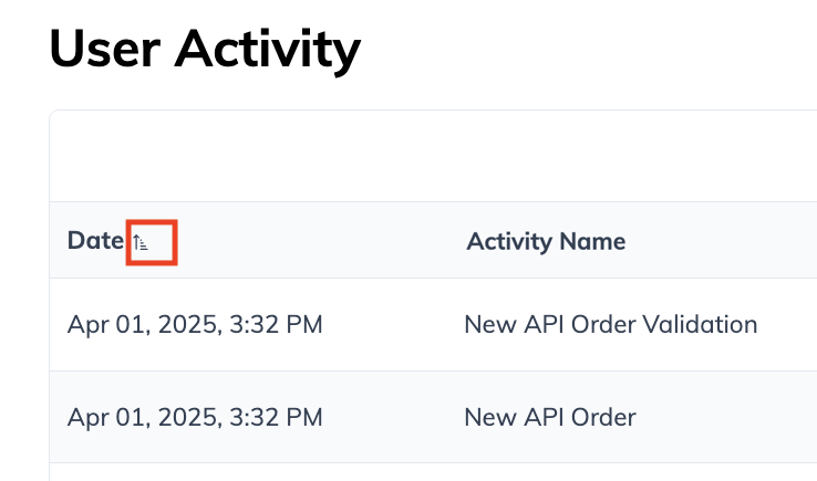 Viewing Activity Logs - Partner Portal Documentation