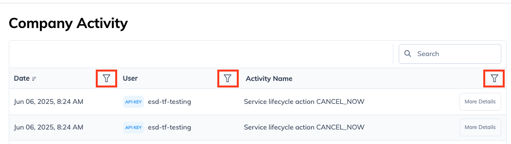 Viewing Activity Logs - Partner Portal Documentation